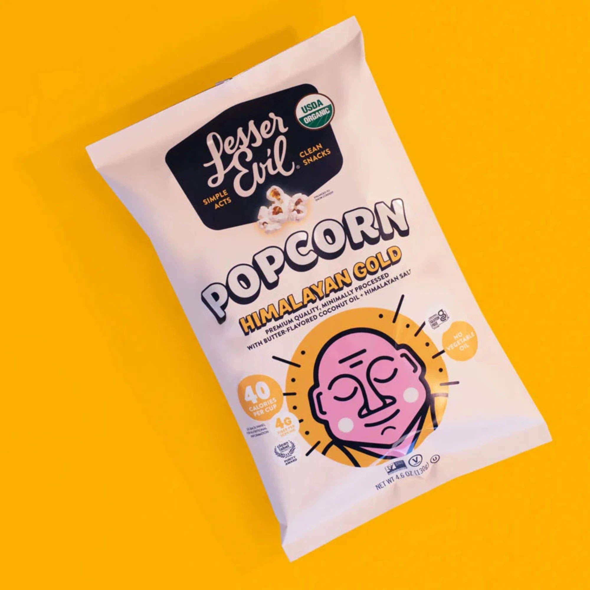 Lesser Evil Himalayan Gold Popcorn - Molly's Market